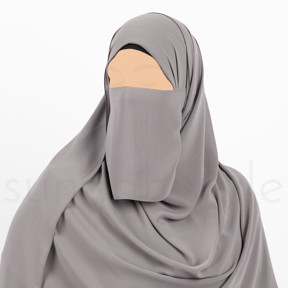 Short Adjustable Elastic Half Niqab