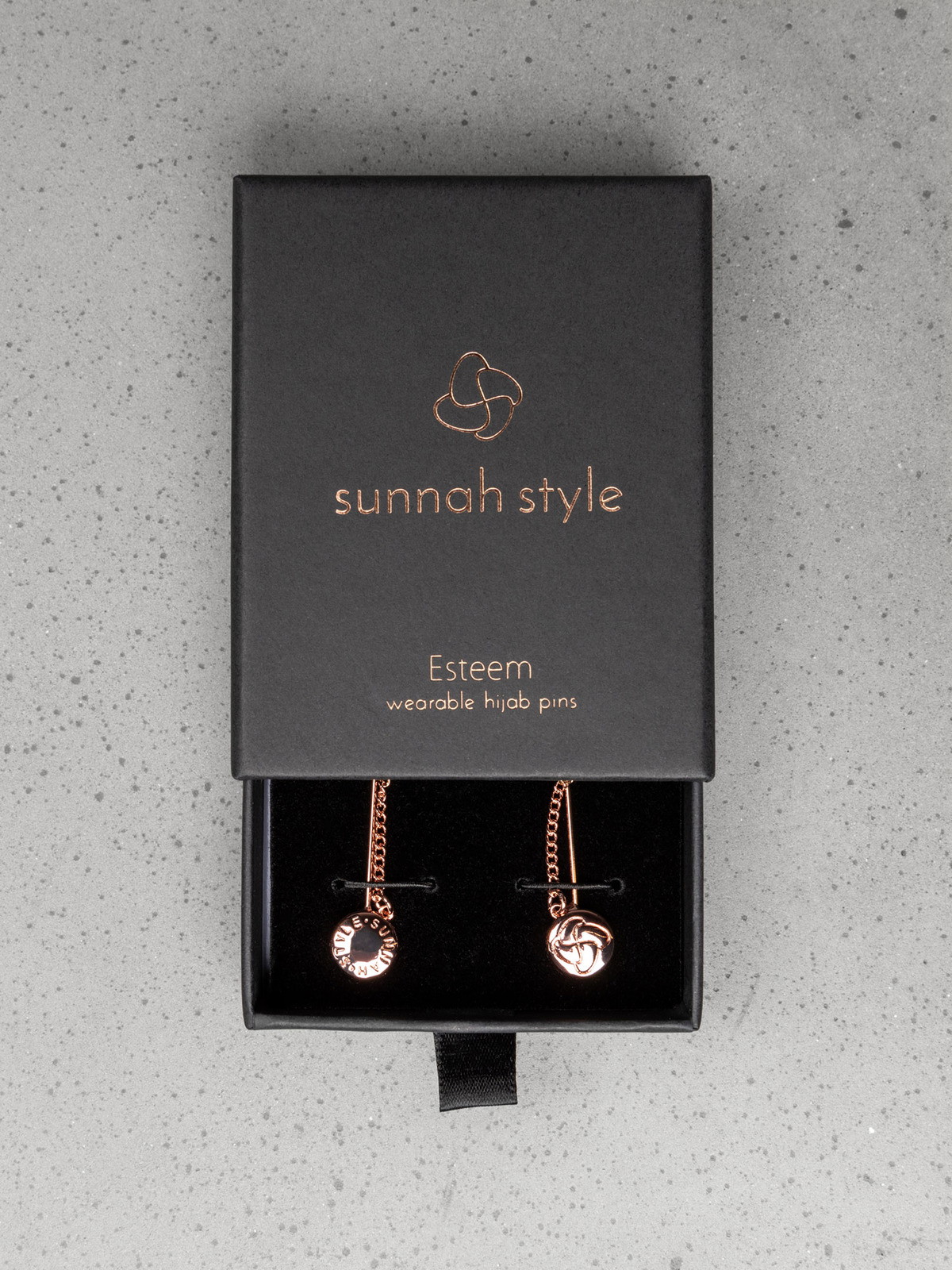 Esteem Wearable Hijab Pins (Rose Gold) - 2 Pack